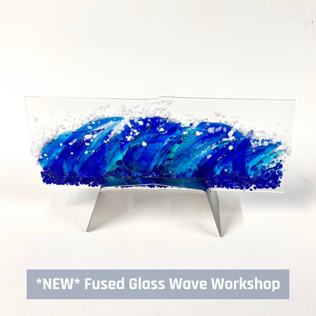Natasha Duddy Fused Glass Wave Sculpture Workshop – Frankie Creith Art ...
