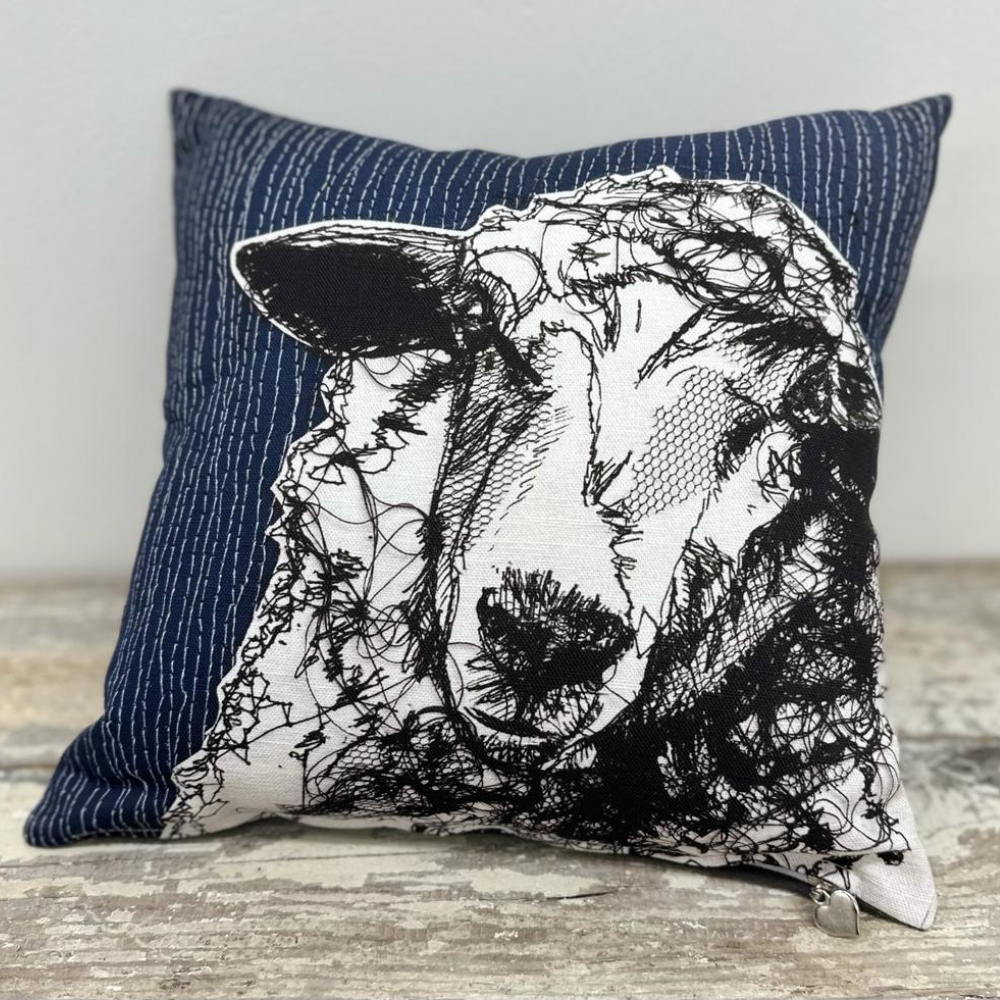 FARM ANIMALS SHEEP Cushion – Frankie Creith Art Gallery
