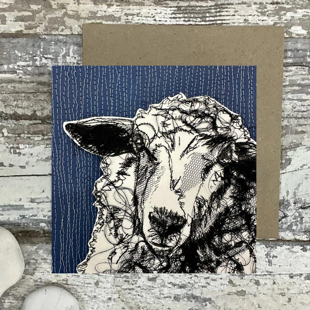 FARM ANIMALS SHEEP Greeting Card – Frankie Creith Art Gallery